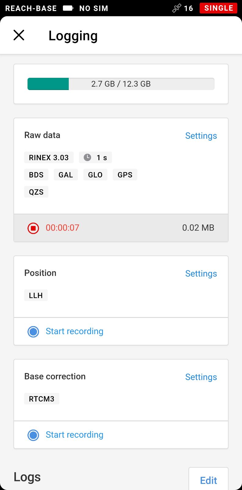 Using OPUS to compute a precise point with the EMLID Reach RS2